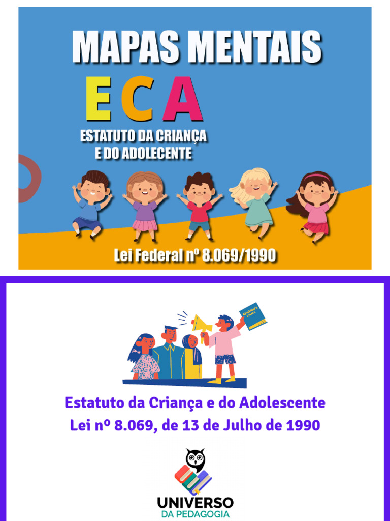 MAPAS MENTAIS ECA 2024 | PDF | Família | Adolescência