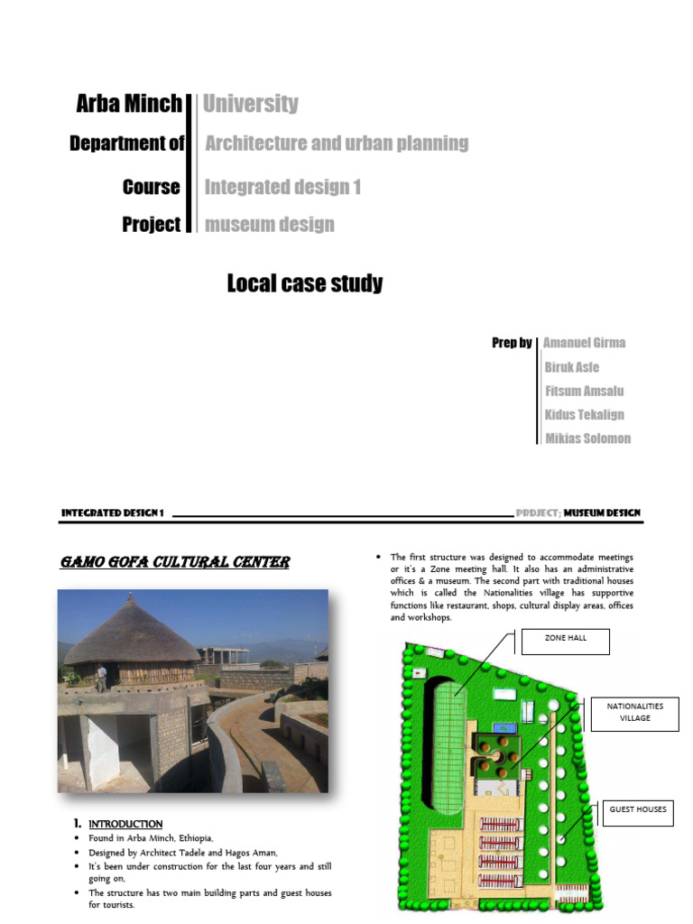 Local Case Study Arba Minch University D | PDF | Museum | Window