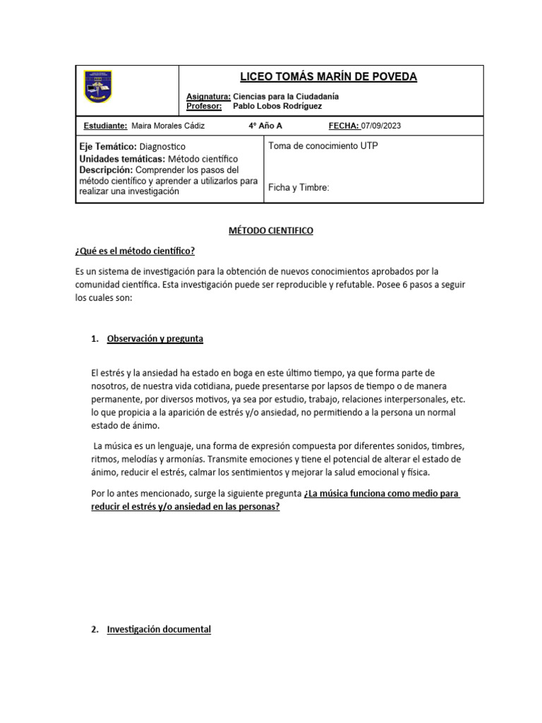 GuÃ A De Ciencias Para La Ciudadanã A MÃ©todo Cientifico Pdf