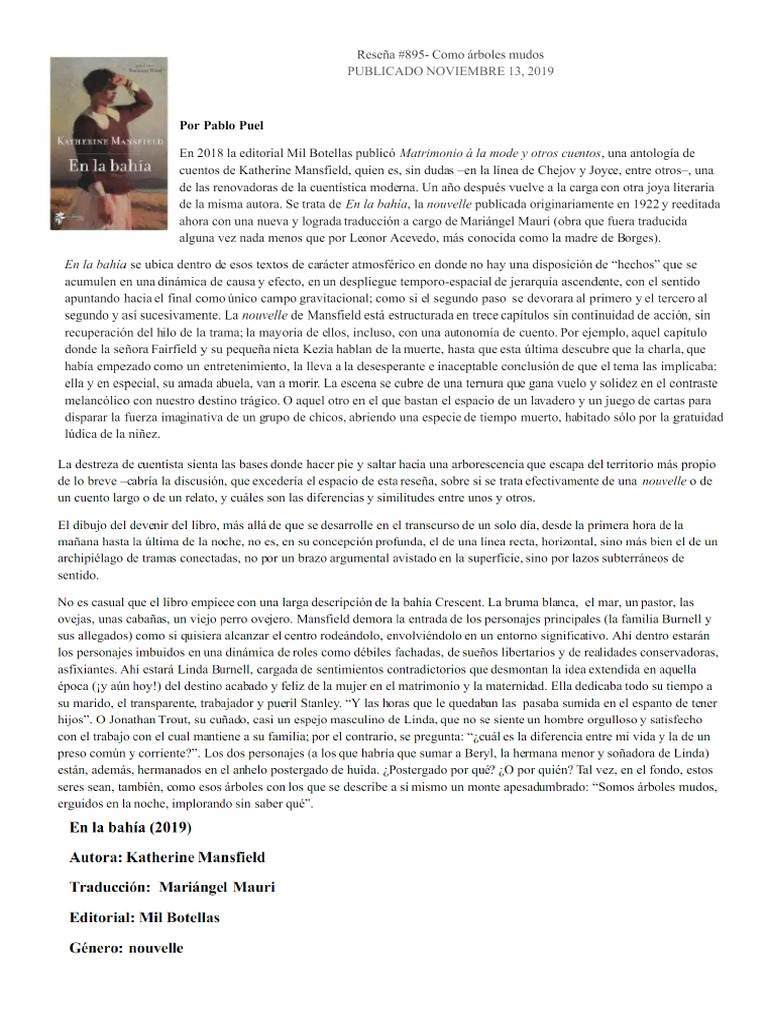 Como Árboles Mudos - Pablo Puel | PDF