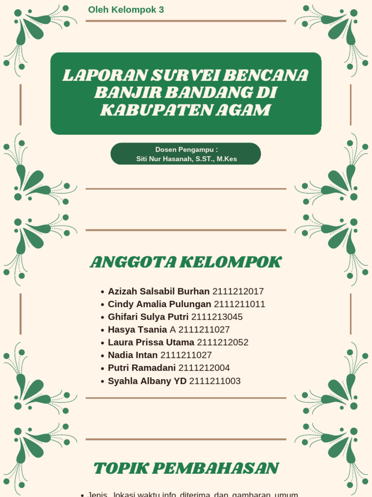 Kel. 3 Laporan Bencana Maben | PDF | Kesehatan Holistik