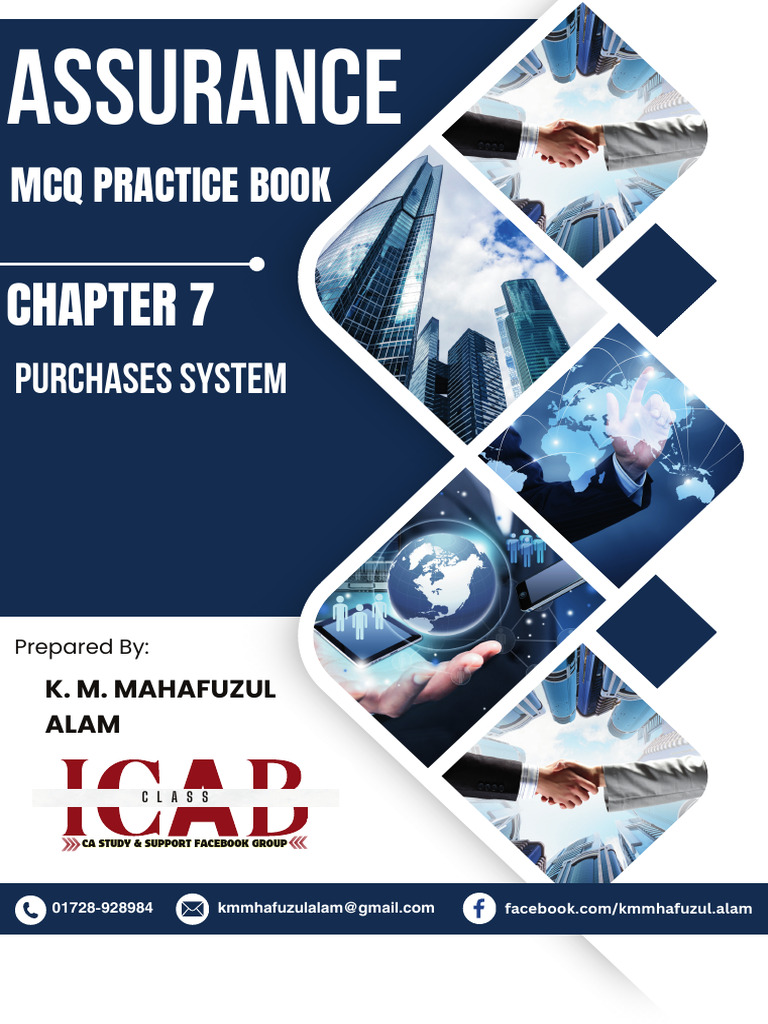 Purchases system Assurance MCQ CH 7 Practice Note | PDF | Audit | Regulatory Compliance