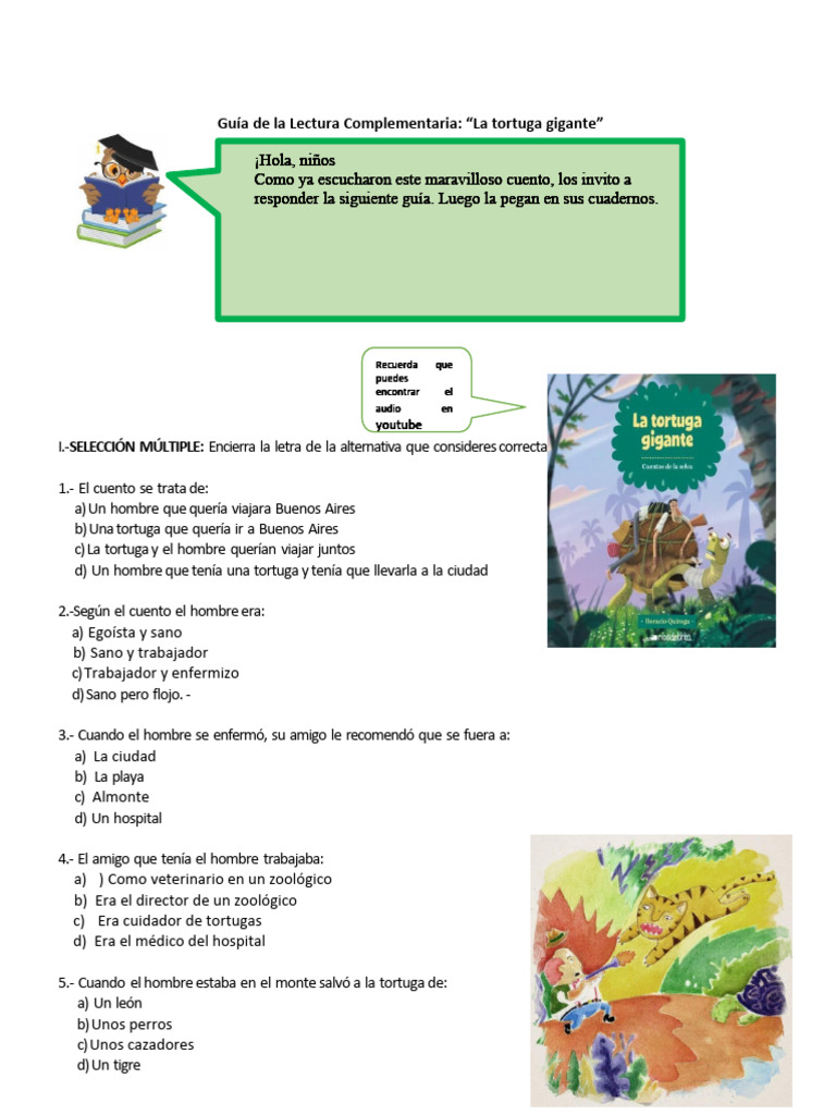 Leng-6°guia La-Tortuga-Gigante | PDF