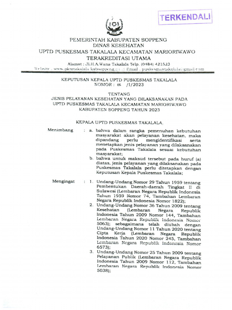 3.10.1.b SK TTG Pelayanan Farmasi | PDF