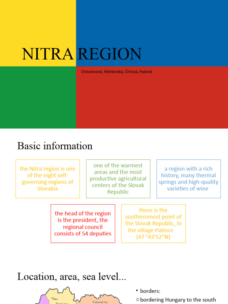 Nitra Region Prezentacia | PDF | Slovakia | Earth Sciences