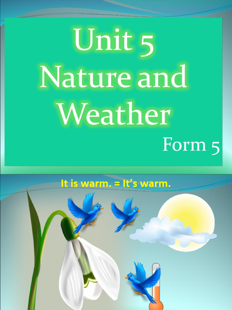Unit 5 Nature and Weather Form 5 | PDF