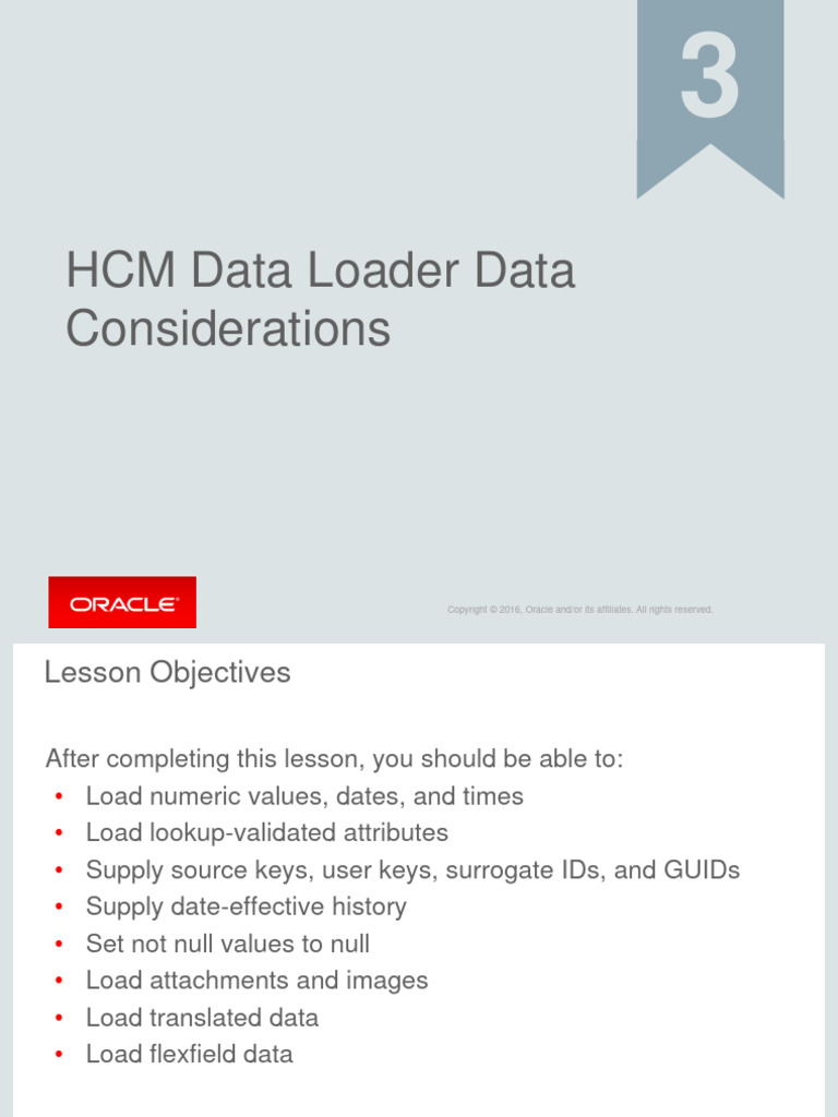 Oracle HCM Cloud HCM Data Loader Considerations | Download Free PDF ...