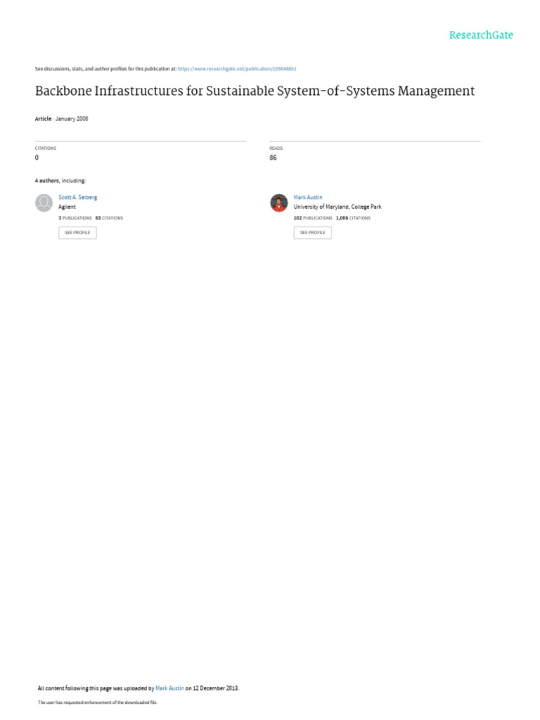 Backbone Infrastructures For Sustainable System-Of | PDF | Semantic Web ...