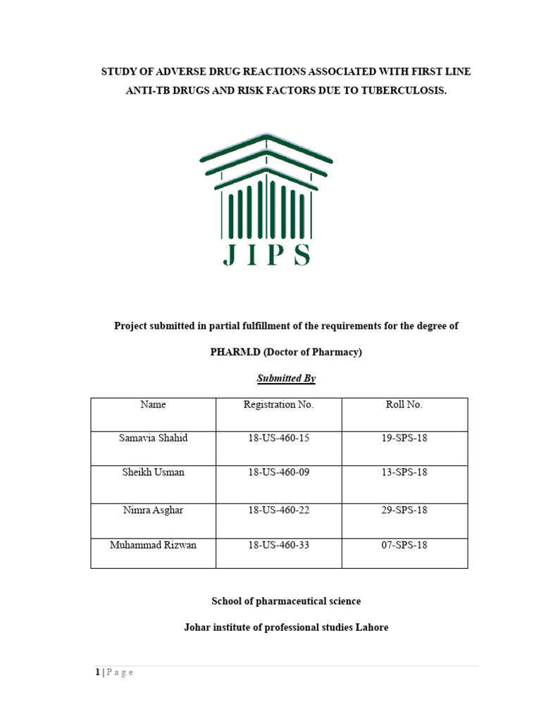 Clinical Thesis Jips | PDF | Tuberculosis | Infection