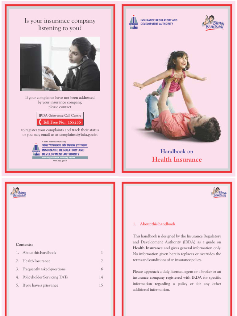 Health Insurance Handbook Overview | PDF | Insurance | Service Industries