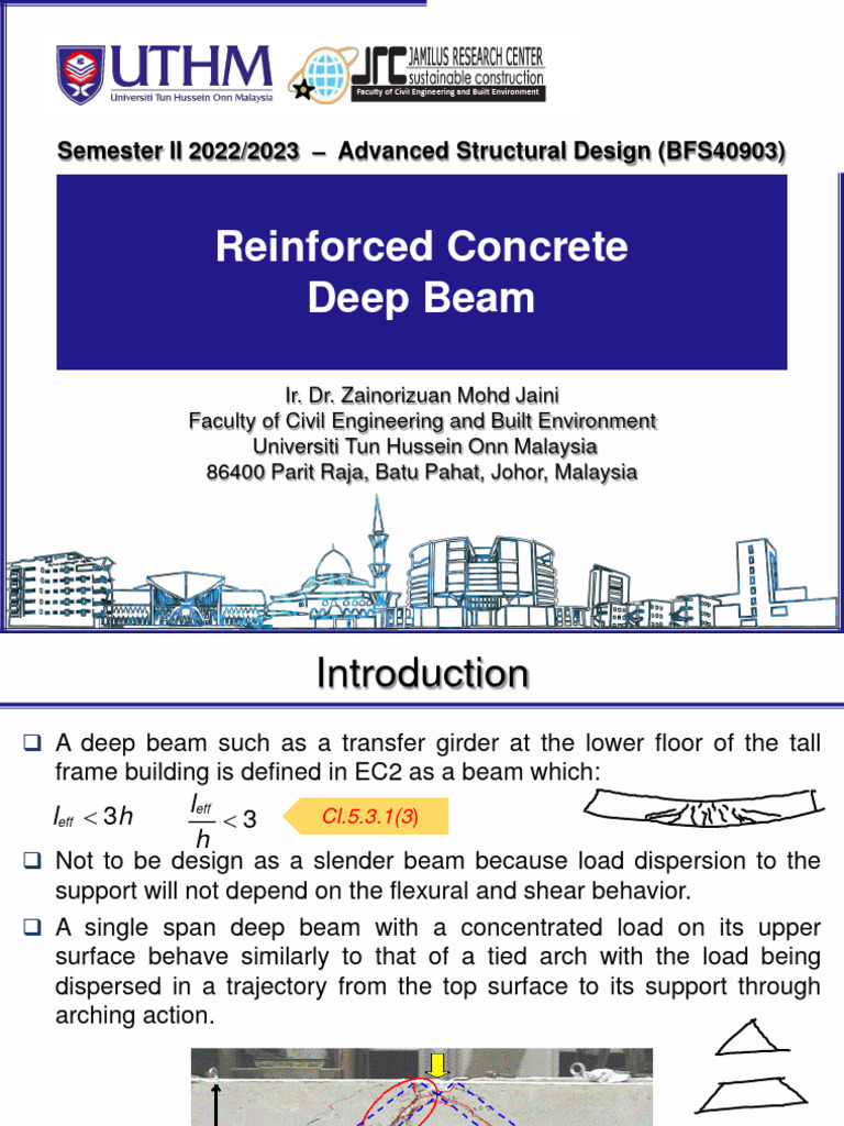 Chapter1 Deepbeam | PDF | Beam (Structure) | Truss