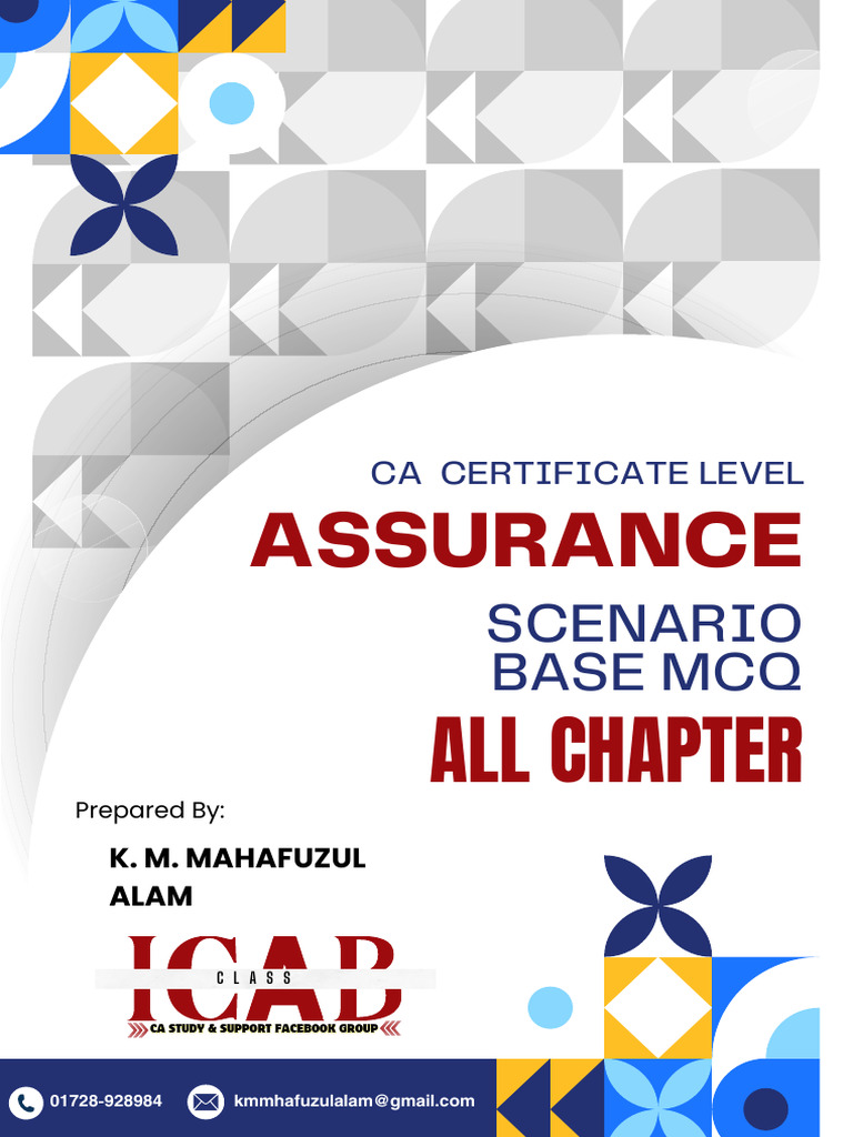 Assurance Scenario Base MCQ All Chapter | PDF | Audit | Financial Audit