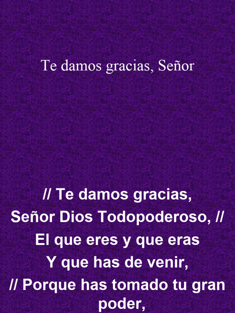50-Te Damos Gracias, Señor | PDF