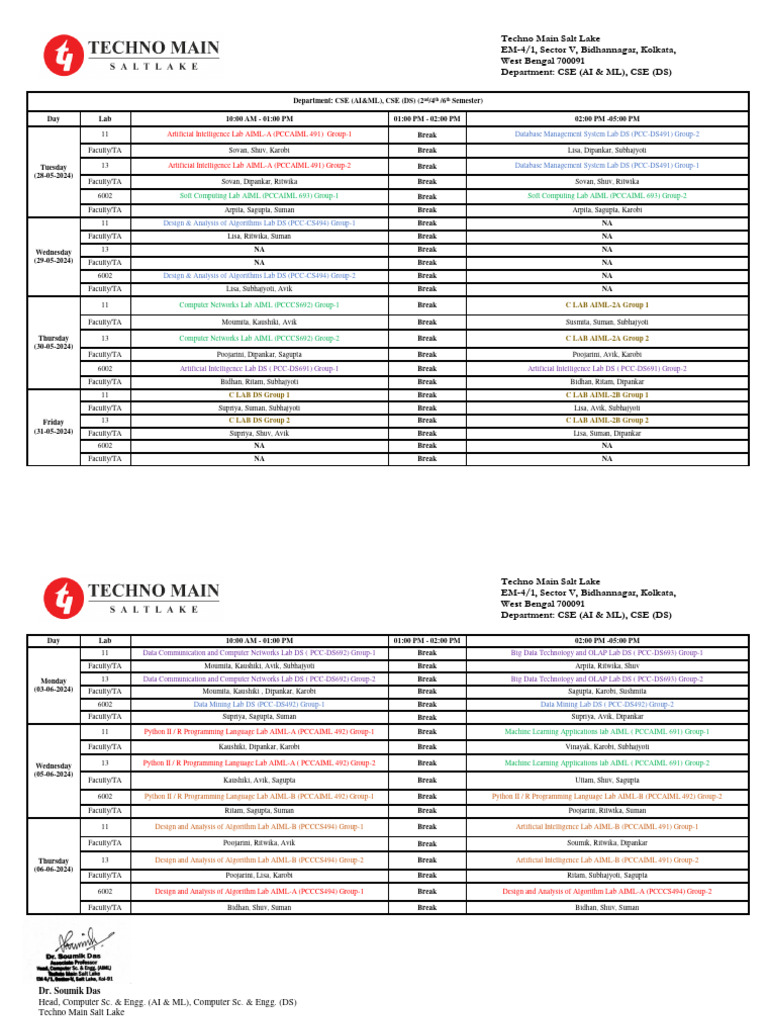 Faculty End Sem 2024 Practical Routine | PDF | Artificial Intelligence ... Faculty End Sem 2024 Practical Routine | PDF | Artificial Intelligence ...