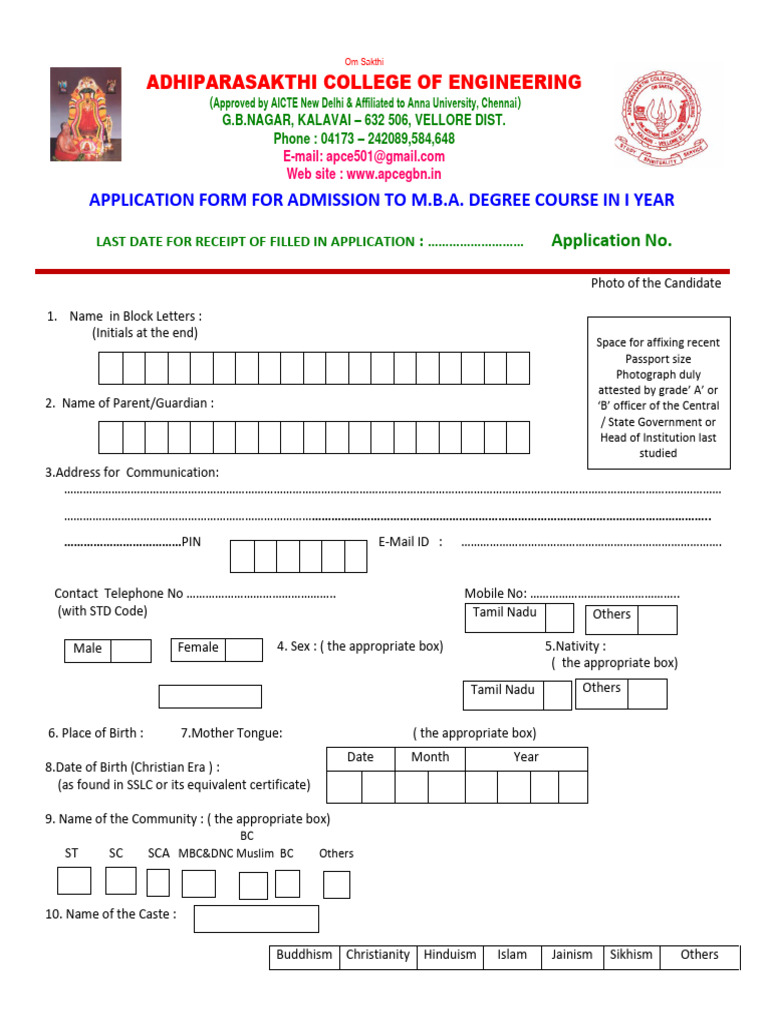 Application MBA | Download Free PDF | Academic Degree | Bachelor's Degree