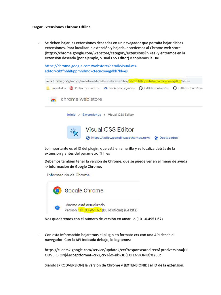 Cargar Extensiones Chrome Offline | PDF