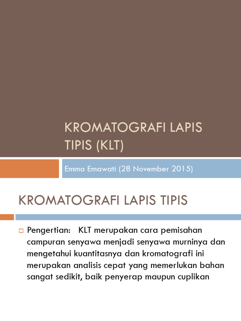 Analisis KLT | PDF