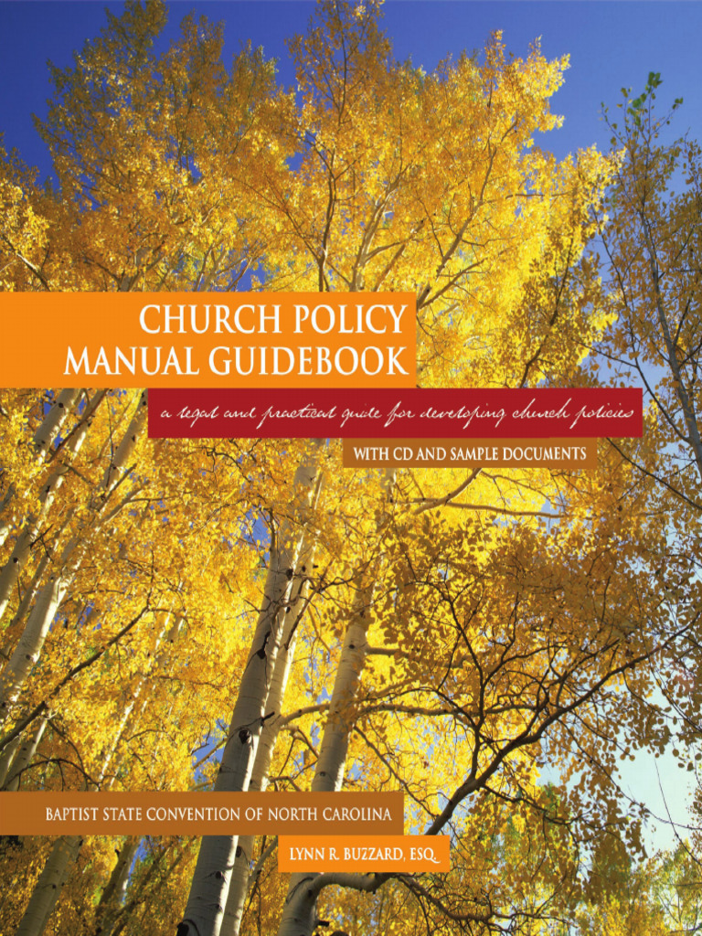 Church Policy Manual Guidebook PDF | PDF | Legal Liability | Policy