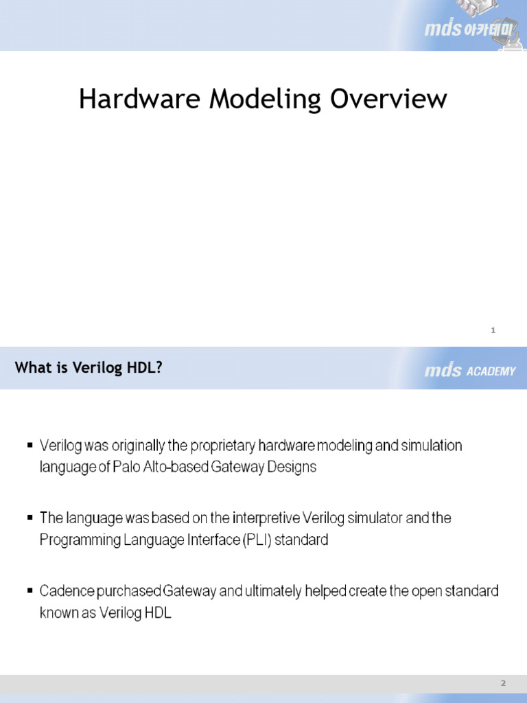 02verilogHDL교재 | PDF | Computer Programming | Computing