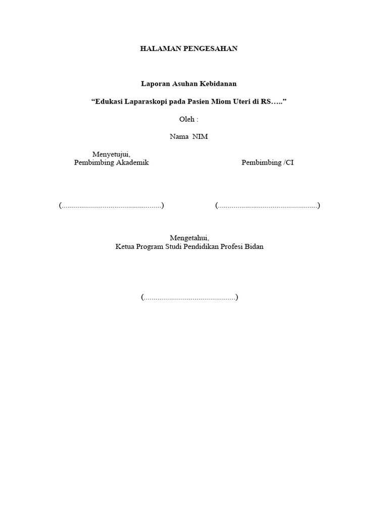 Edukasi Laparaskopi untuk Pasien Miom | PDF