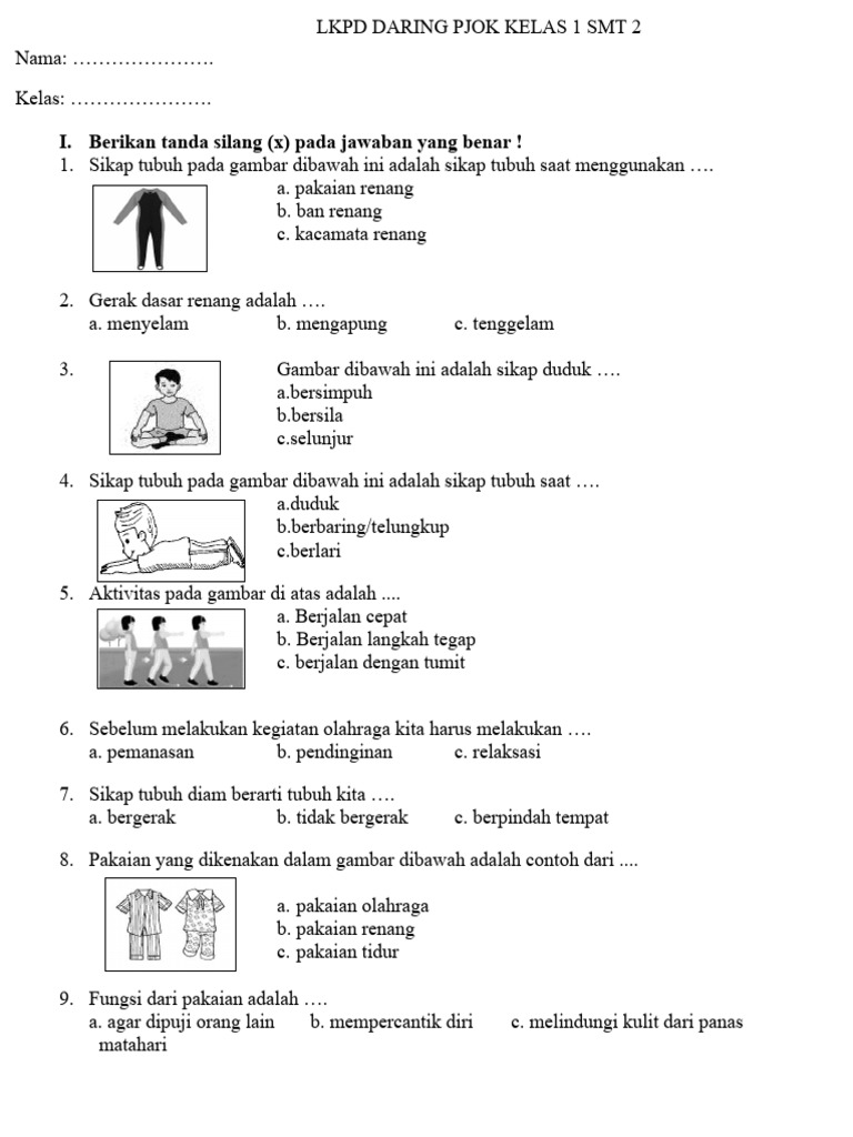 LKPD Daring PJOK | PDF