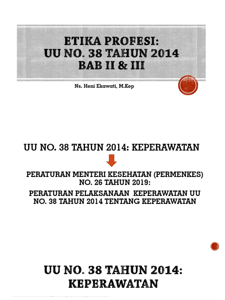 UU No.38 Tahun 2014 Bab II Dan III | PDF