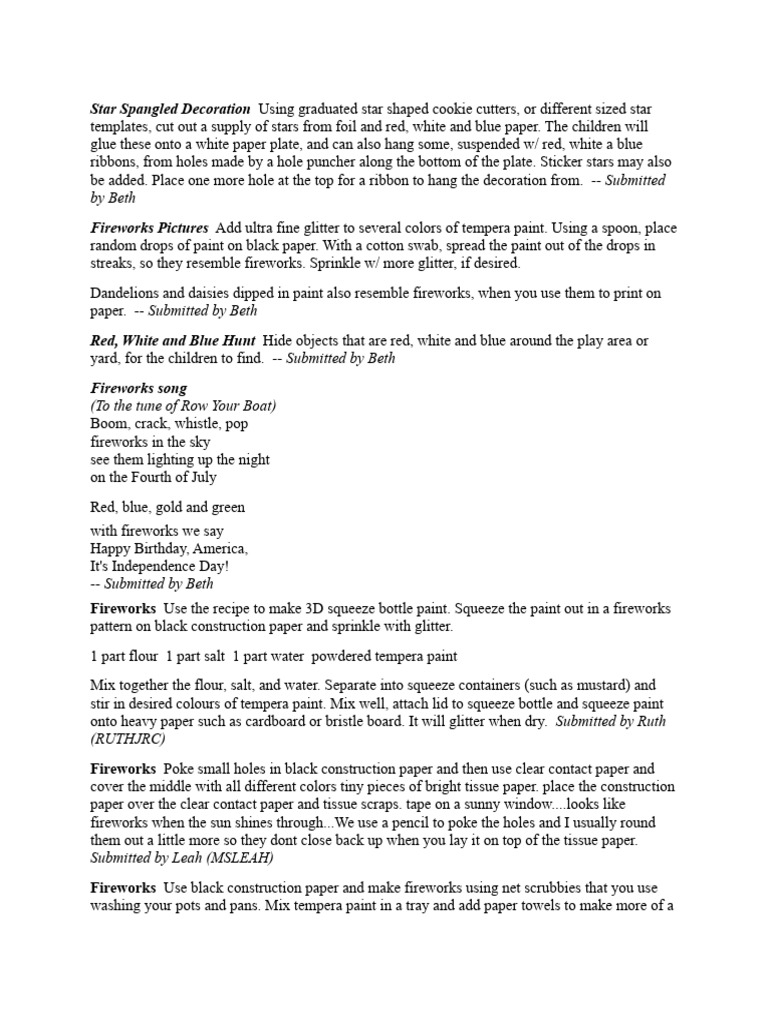 finger_poems | PDF | The Star Spangled Banner | Paint