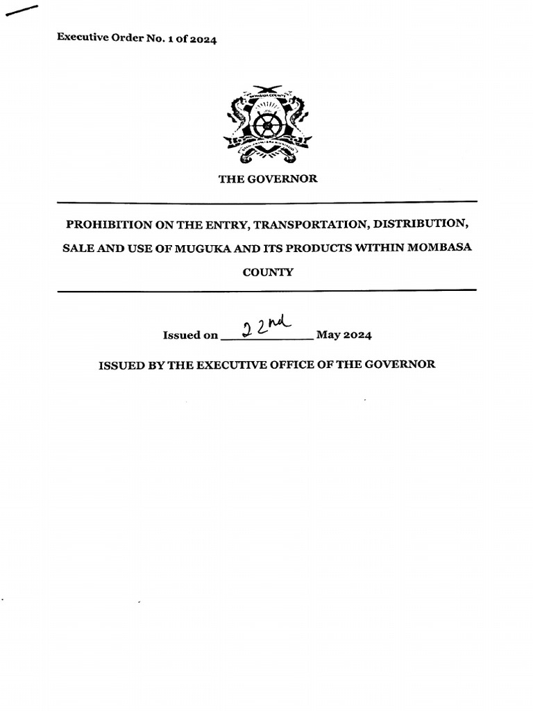Executive Order No. 1 of 2024 | PDF
