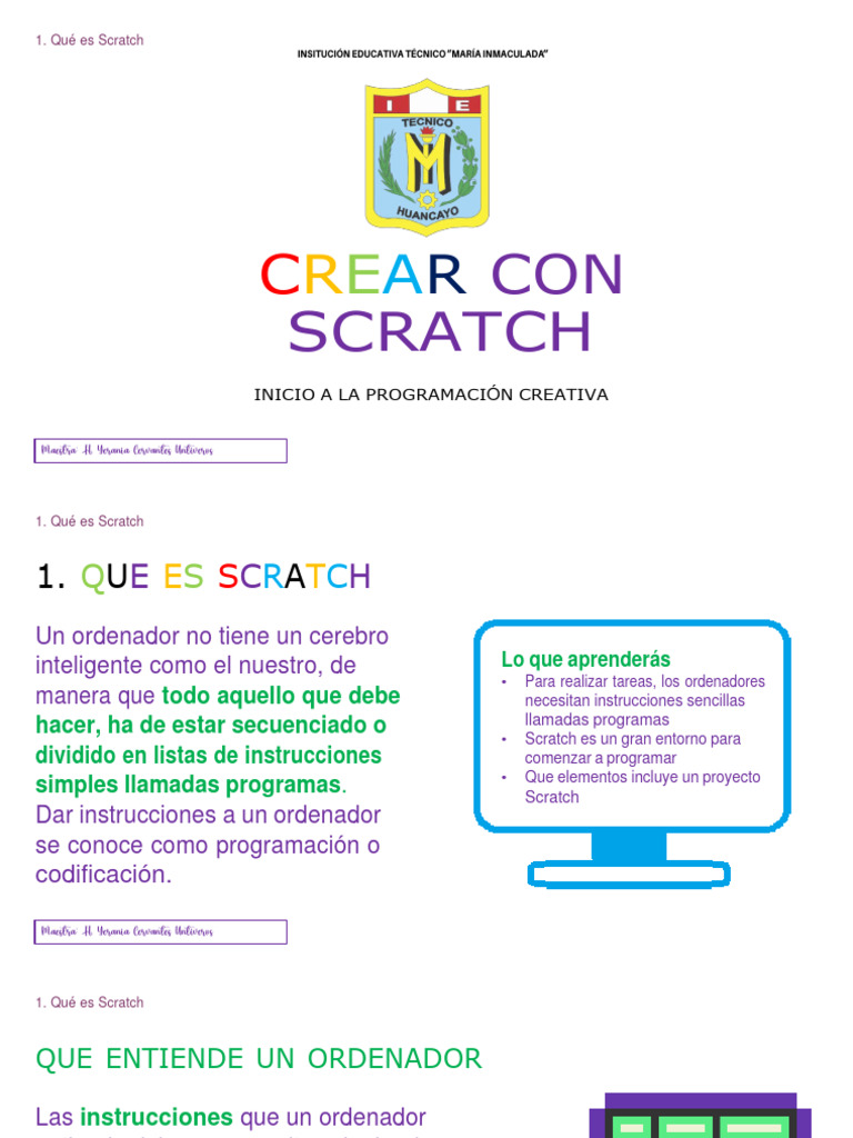 INTRO - Crear Con Scratch - Qué Es Scratch | PDF | Scratch (lenguaje de ... INTRO - Crear Con Scratch - Qué Es Scratch | PDF | Scratch (lenguaje de ...