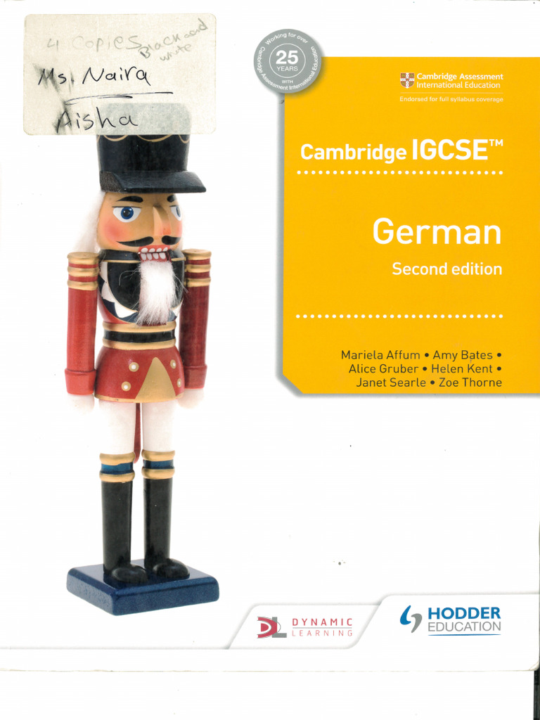 Cambridge IGCSE German Second Edition | PDF