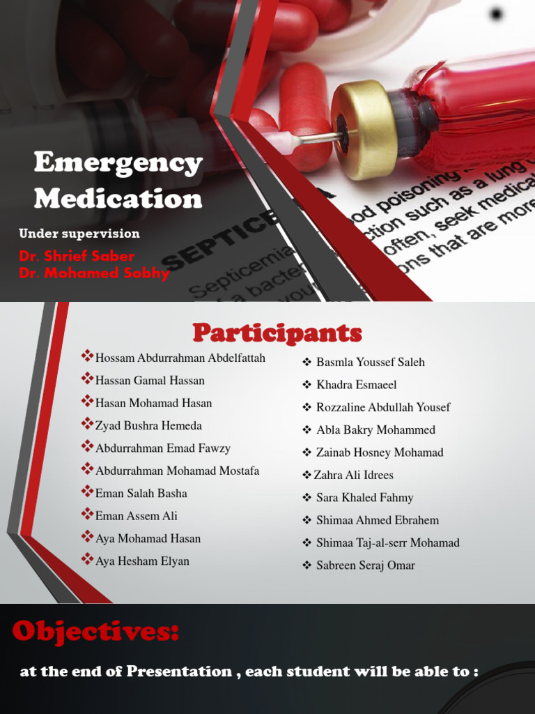1 ER Medication | PDF | Myocardial Infarction | Embolism