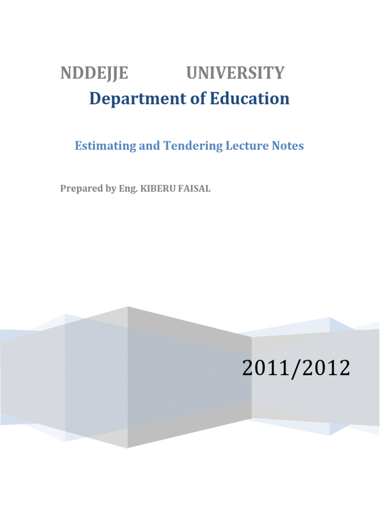 Estimation Download Free Pdf Specification Technical Standard