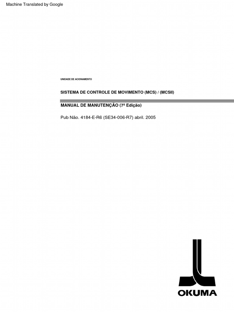Okuma Manual Traduzido | PDF | Fonte de energia | Engenharia Elétrica