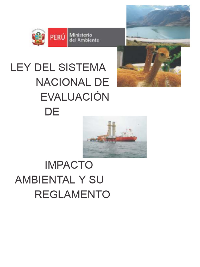 Ley del SEIA y su Reglamento en Perú | PDF | Evaluación de impacto ...