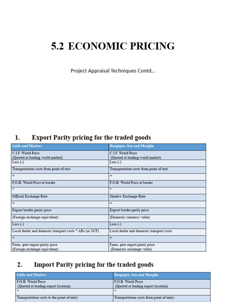 Export and Import Parity Pricing Explained | PDF | Exchange Rate | Exports