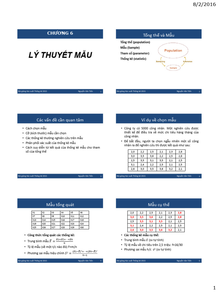 Otch XSTK c678 Handouts 6 Slide | PDF