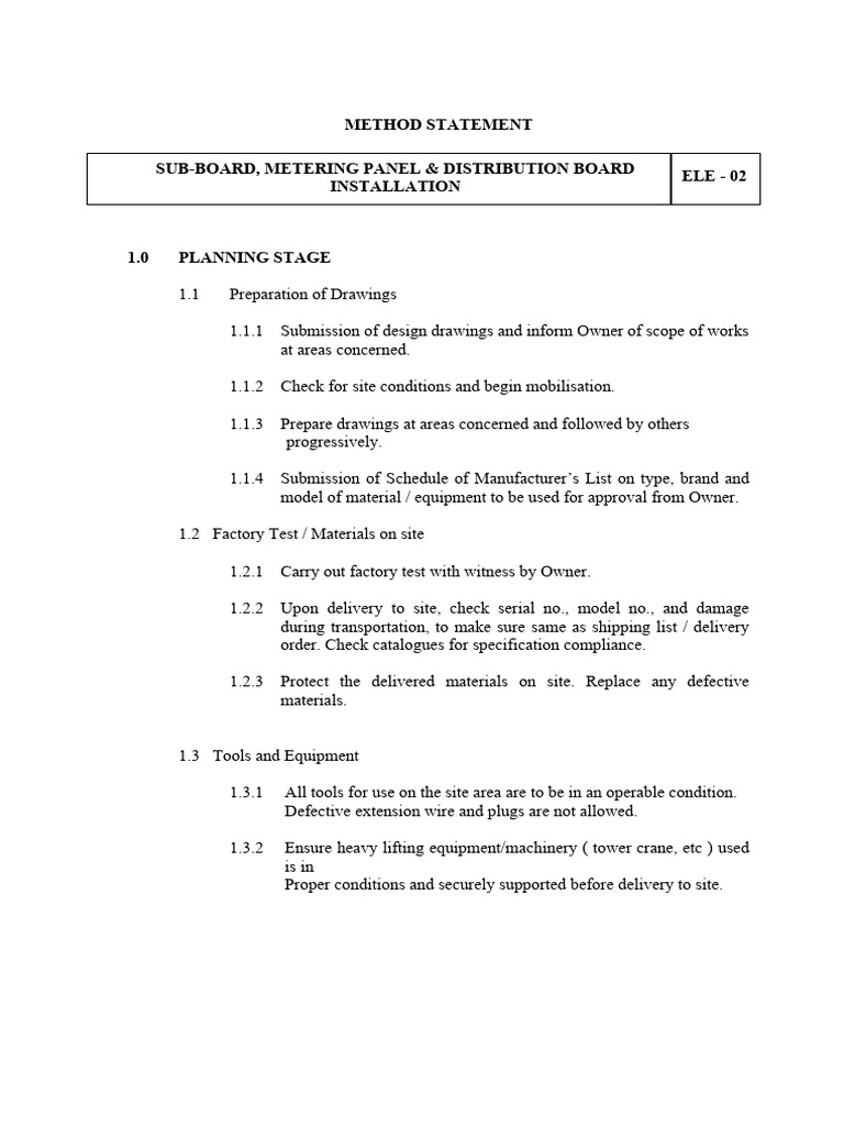 Ele-02 SSP, MP & DB | Download Free PDF | Electrical Conductor | Electrical Connector