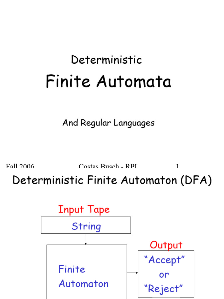 02 Dfa | PDF | Theoretical Computer Science | Mathematical Logic
