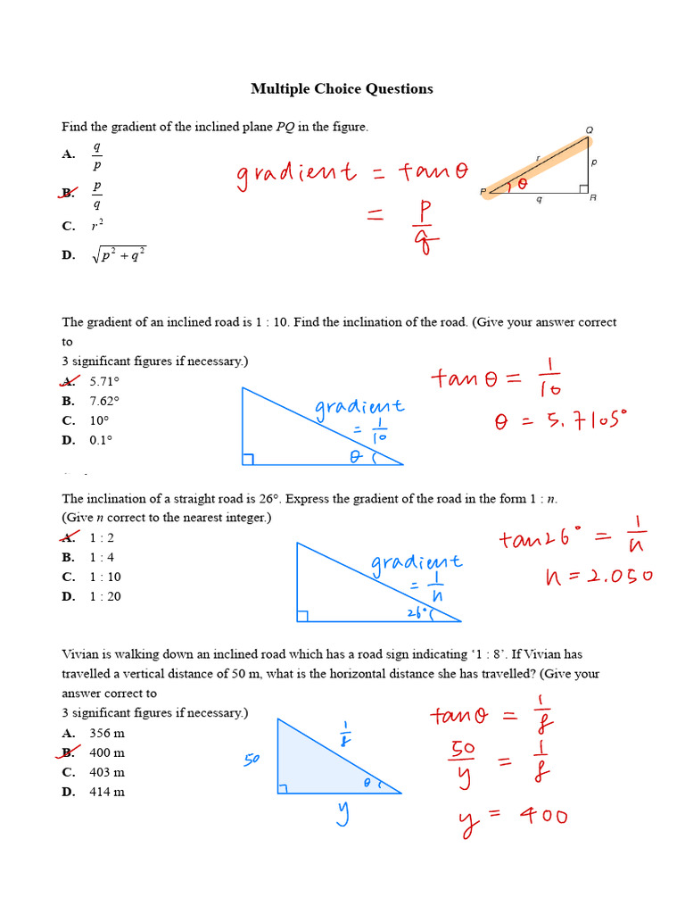 Trigonometry MC 2 | Download Free PDF | Slope | Flag