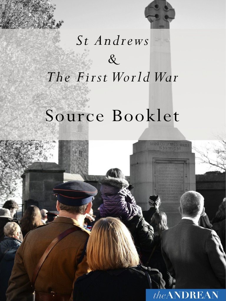 St Andrews WW1 Source Booklet | PDF | Military