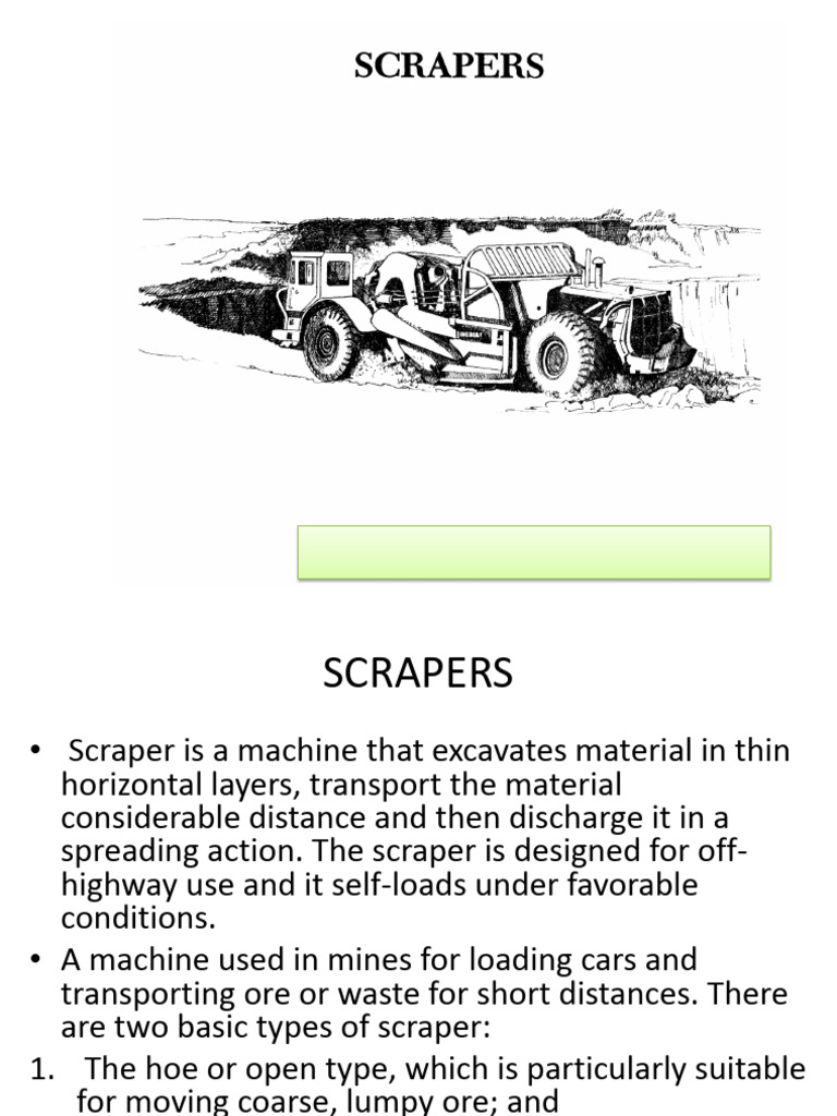 Scrapers | PDF | Tractor