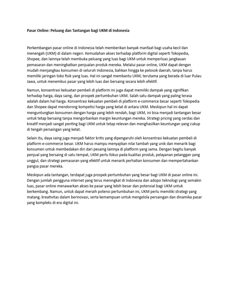 Essai Tugas 3 Inggris Niaga | PDF