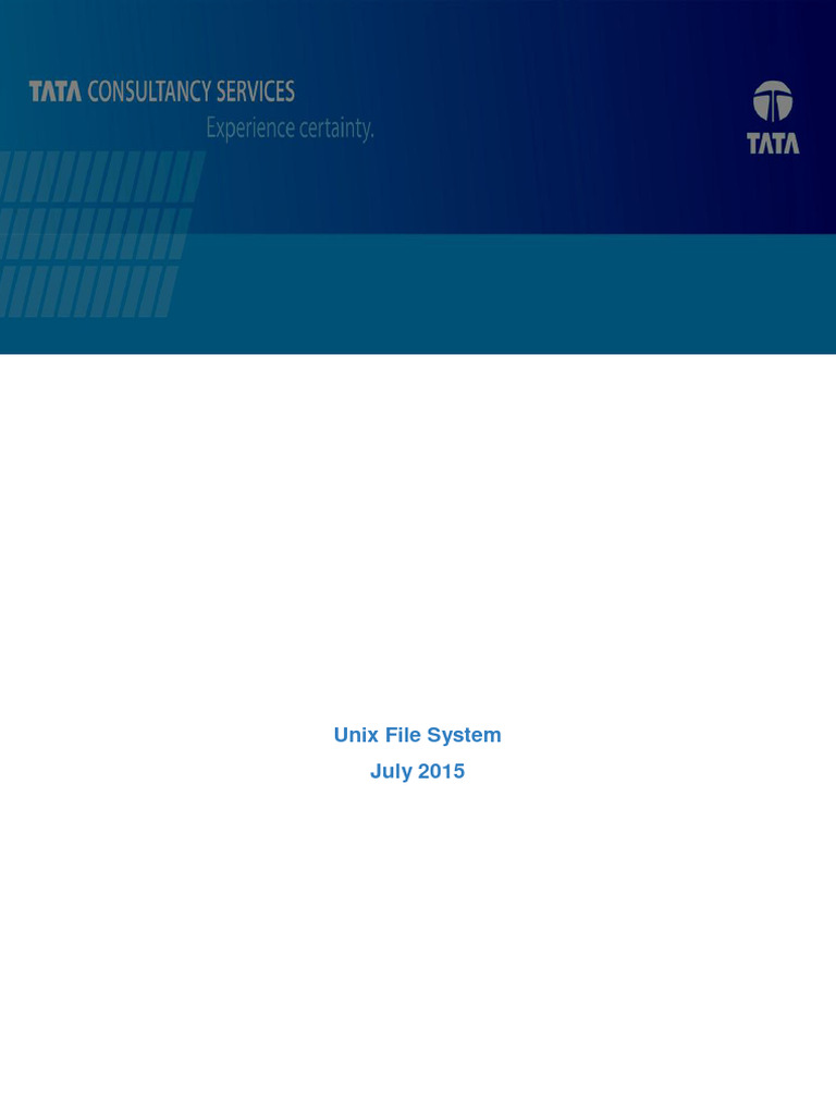 Understanding the Unix File System | PDF | Computer File | File System