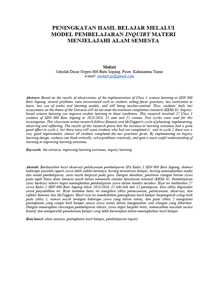 Jurnal PGSD | PDF | Kesehatan Holistik