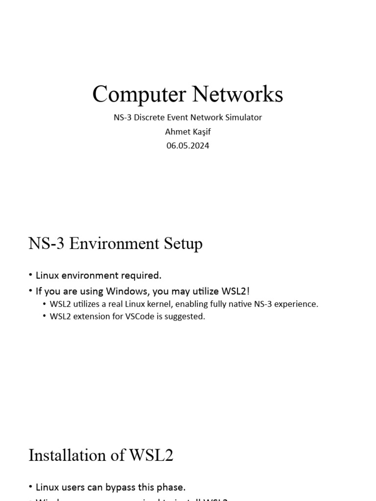 2024-Computer Networks-NS3 | PDF | System Software | Software