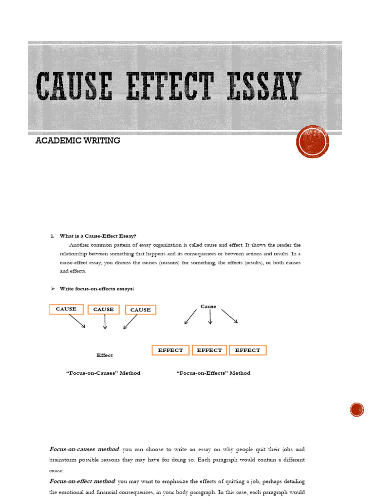 5 Cause Effect Essay | PDF | Essays | Causality