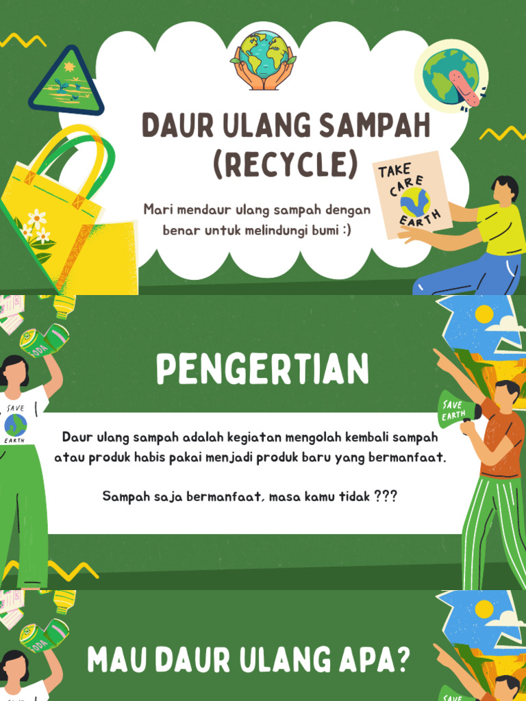 Manfaat dan Pengertian Daur Ulang Sampah | PDF | Griya & Taman