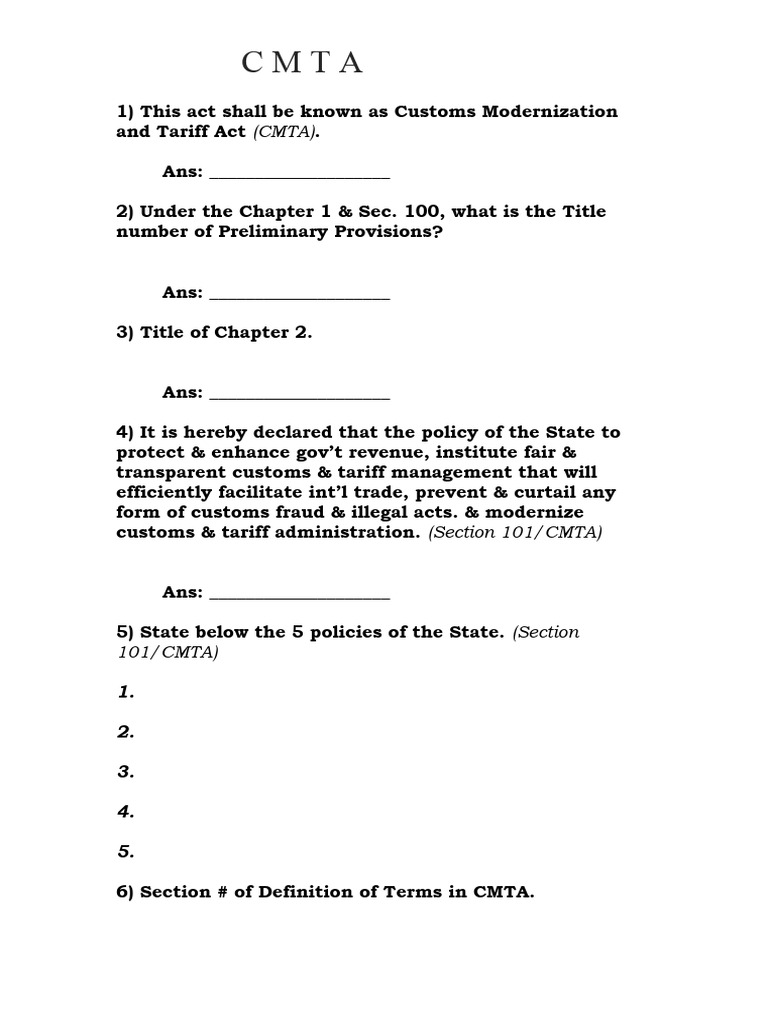 Sec. 100-213 (Self Made Assessment) | PDF | Customs | Cargo