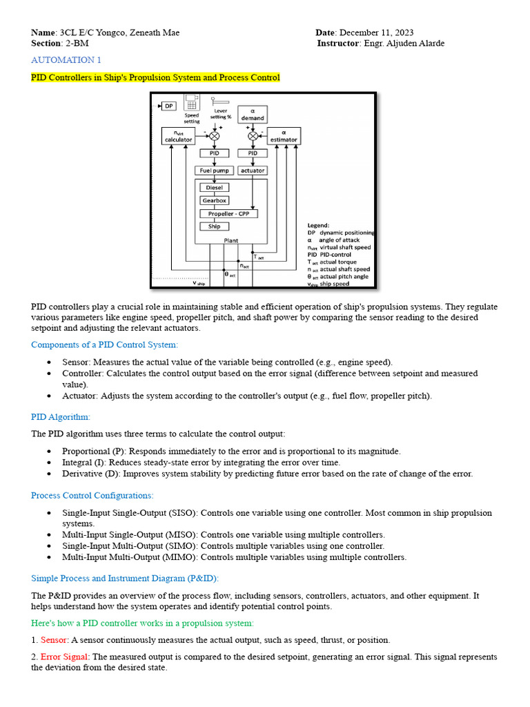 Auto Electro Assngmnt | PDF | Control Theory | Switch