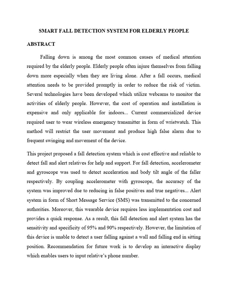 Fall Detection | PDF | Rectifier | Accelerometer